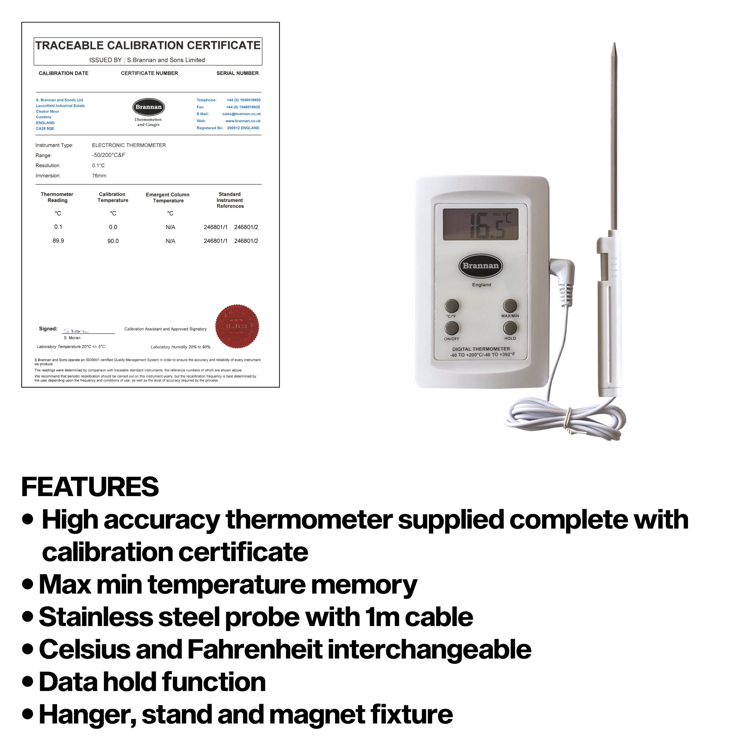 Brannan Calibrated Probe Thermometer