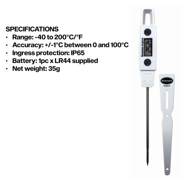 Brannan Water Resistant Thermometer | Accurate Weatherproof