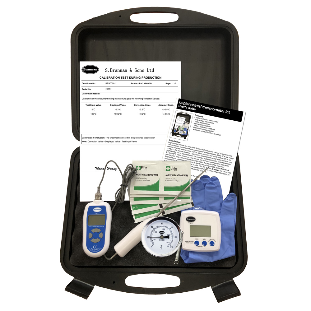 Brannan Calibrated Legionella Thermometer Kit – Precision Compliance ...