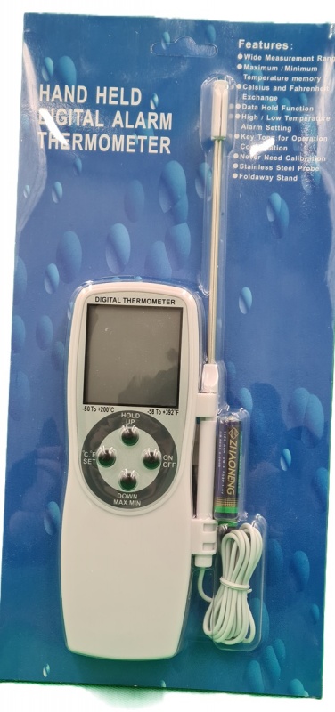 Hand Held Digital Alarm Thermometer