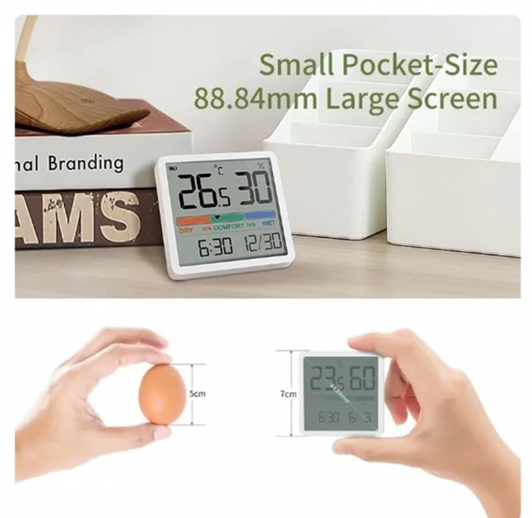 Room Thermometer and Humidity | Noklead 5253 | Wood