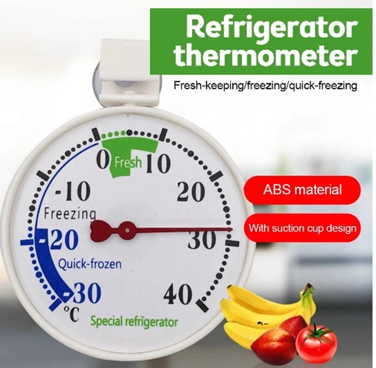 Refrigerator Thermometer | Round | Plastic