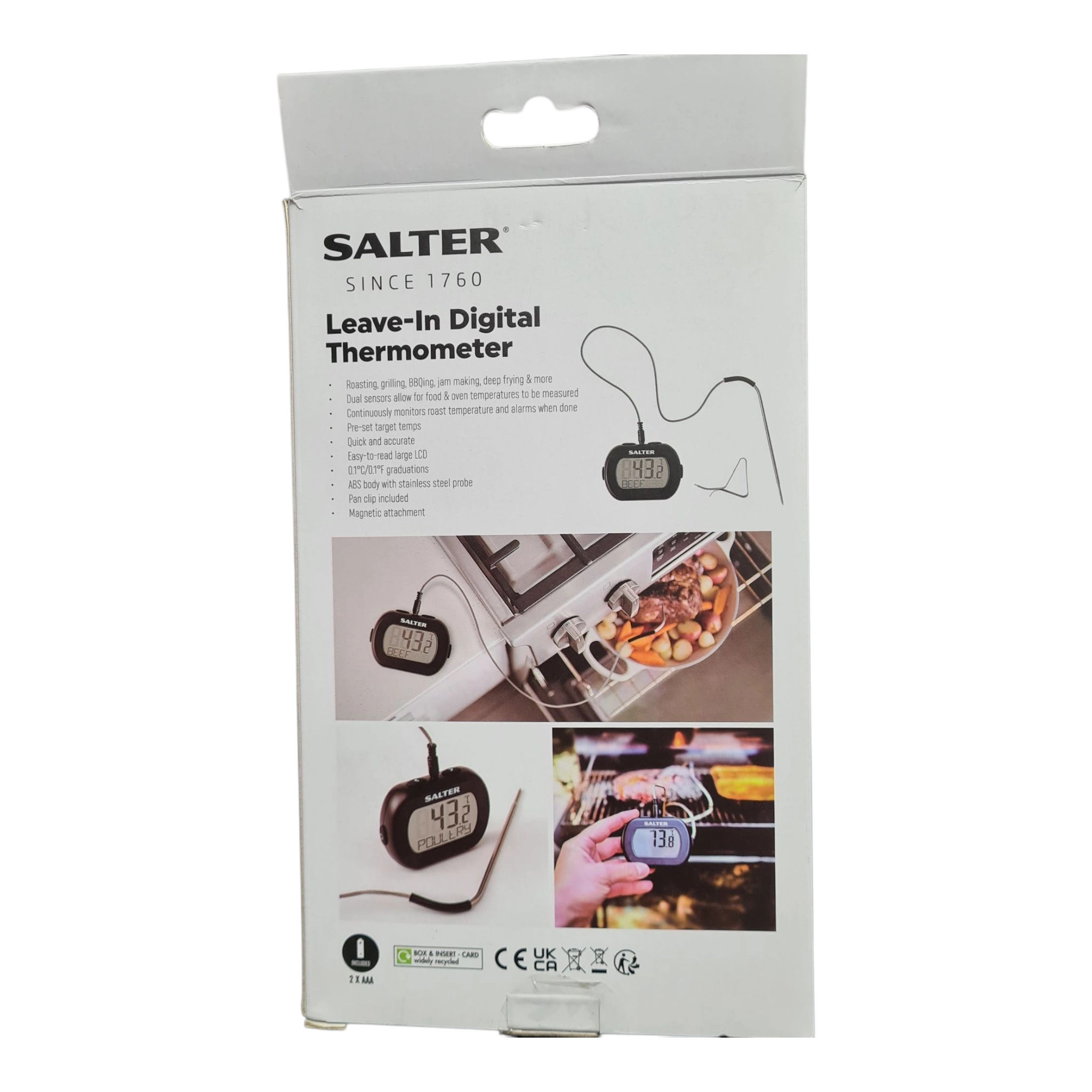 Salter 515 Leave-In Thermometer – Cook Meat to Perfection Every Time