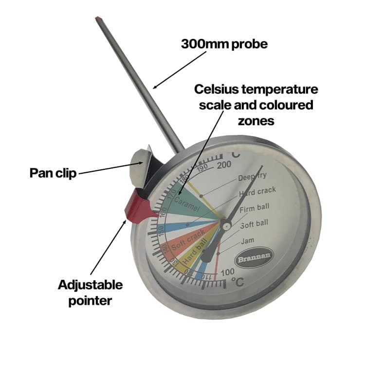 Sugar jam & frying thermometer | Brannan