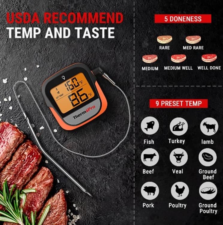 Meat Thermometer BlueTooth ThermoPro TP901