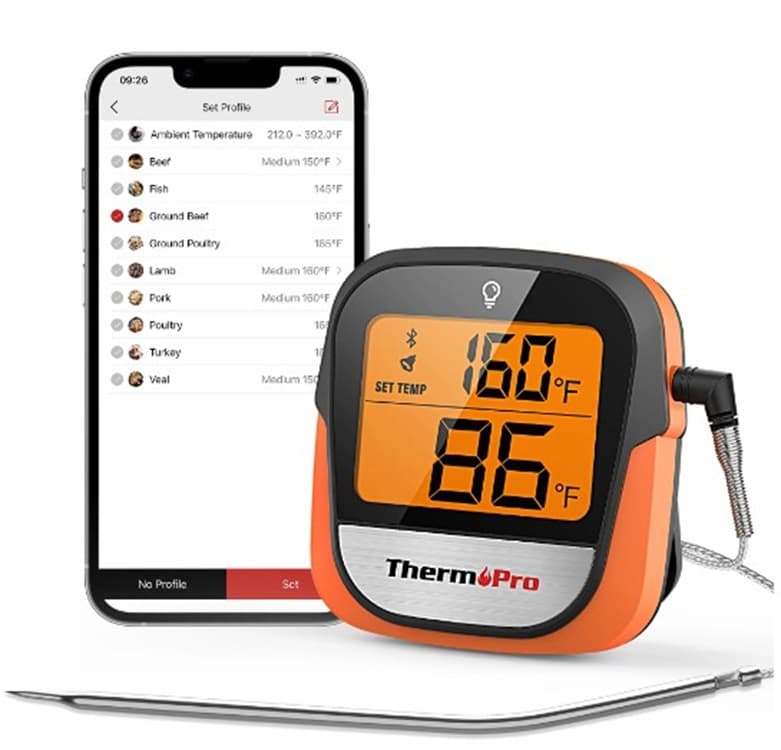 Meat Thermometer BlueTooth hermoPro TP901 Without Batteries